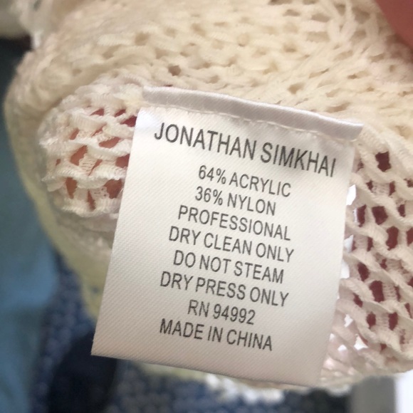 Jonathan Simkhai | Tops | Jonathan Simkhai Crochet Top Wfringe | Poshmark